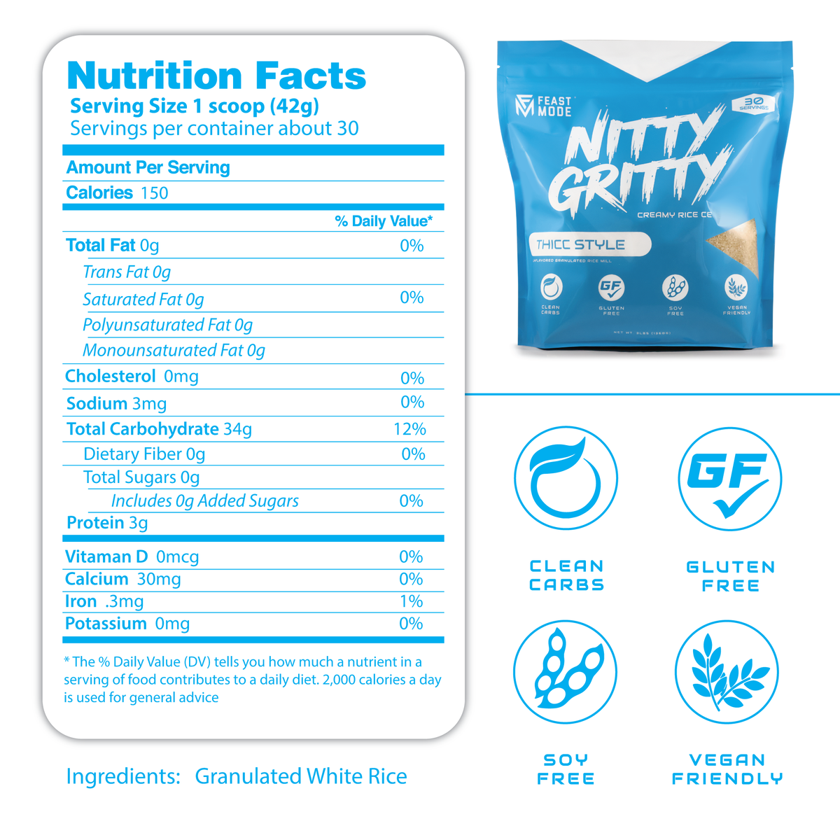 Nitty Gritty Creamed Rice | Thicc – Feast Mode Flavors