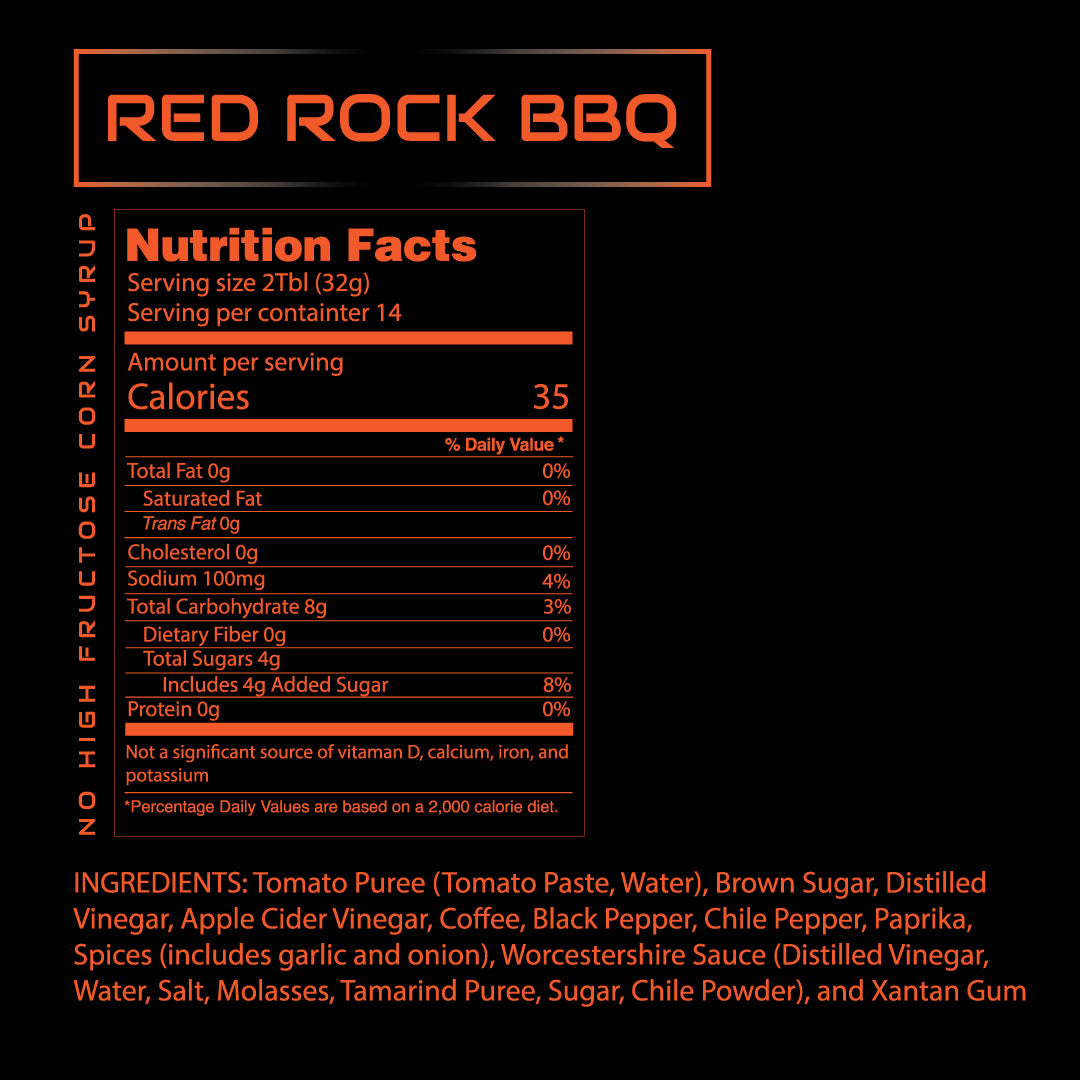 Red Rock BBQ Sauce - Meal Prep Sauce - Feast Mode Flavors & Nutrition